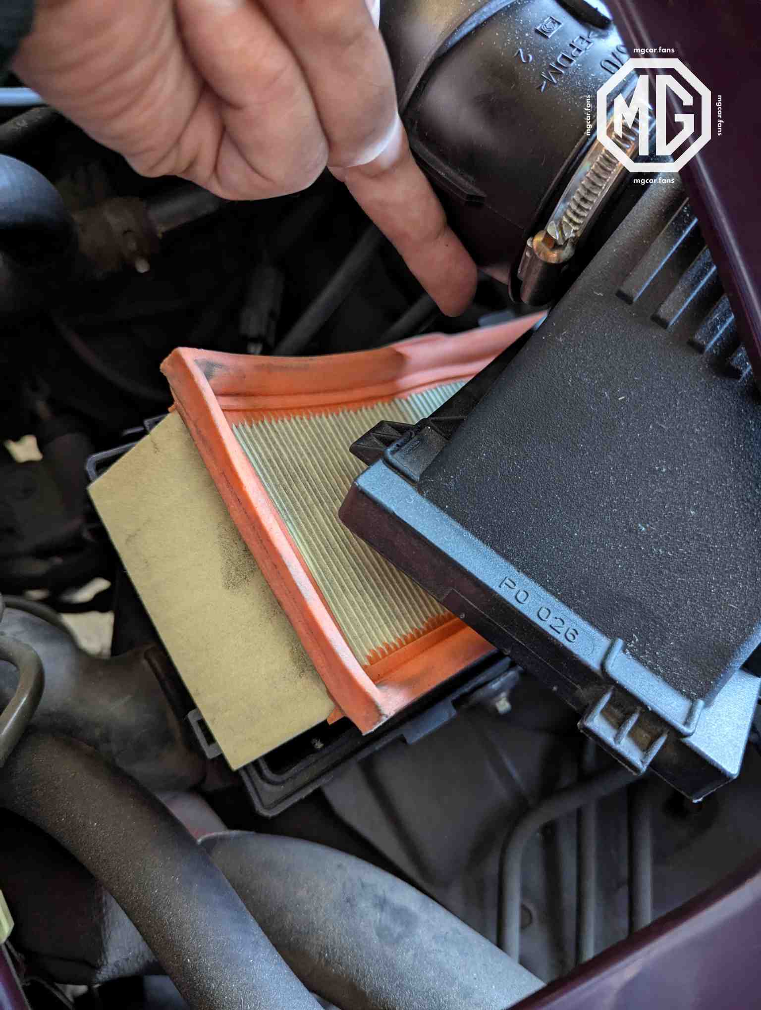 MGF Air Filter Replacement - MG Car Fans